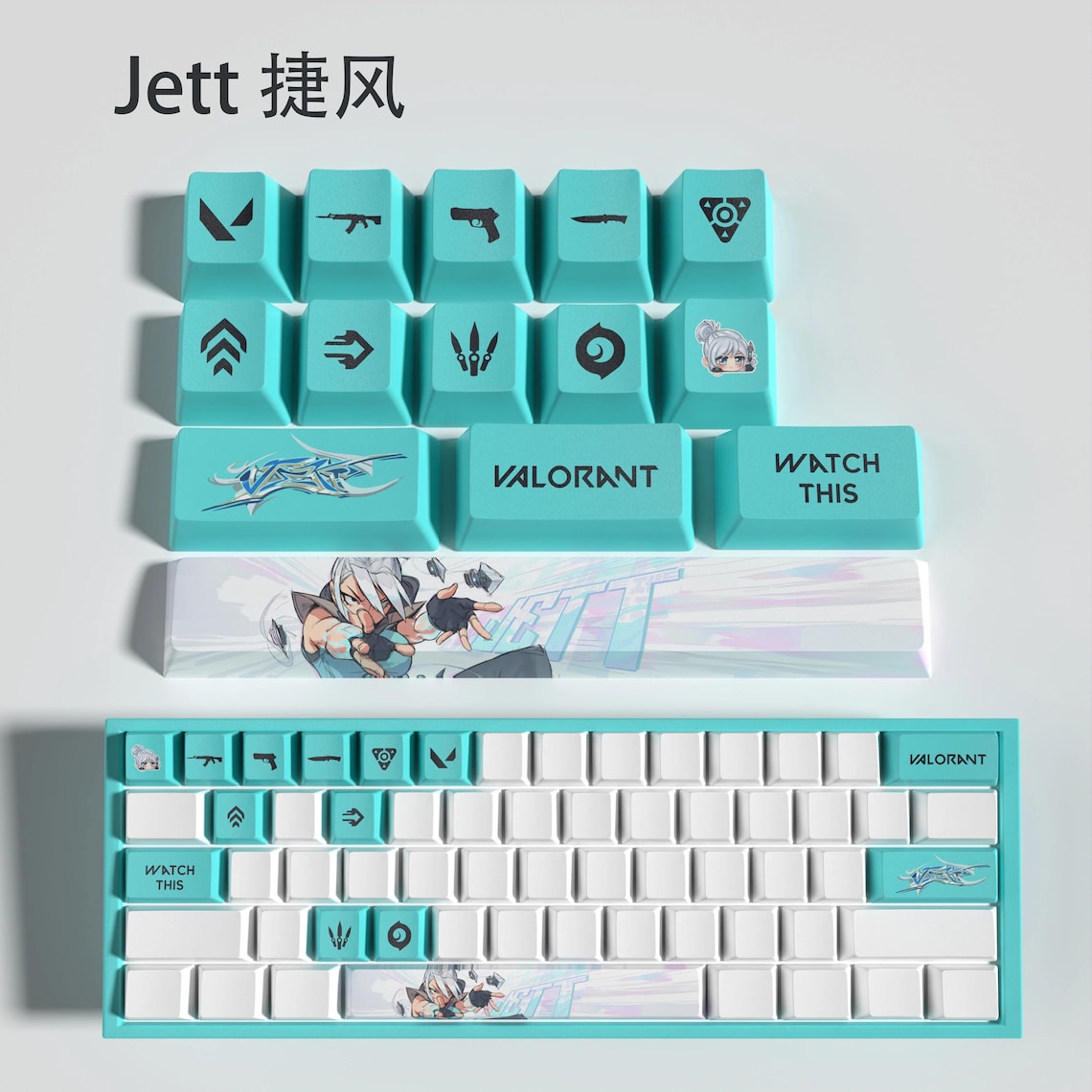 Valorant Keycaps Agent Sets OEM Profile 14 Keys - Etsy
