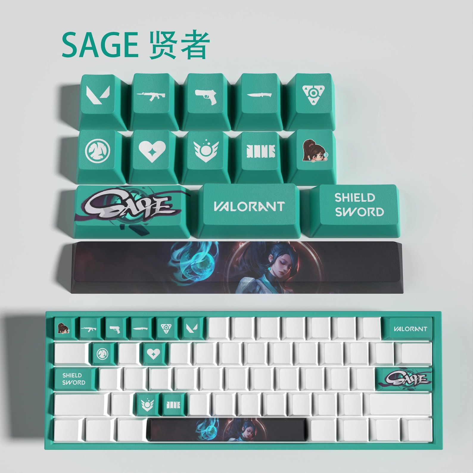 Valorant Keycaps Agent Sets OEM Profile 14 Keys - Etsy