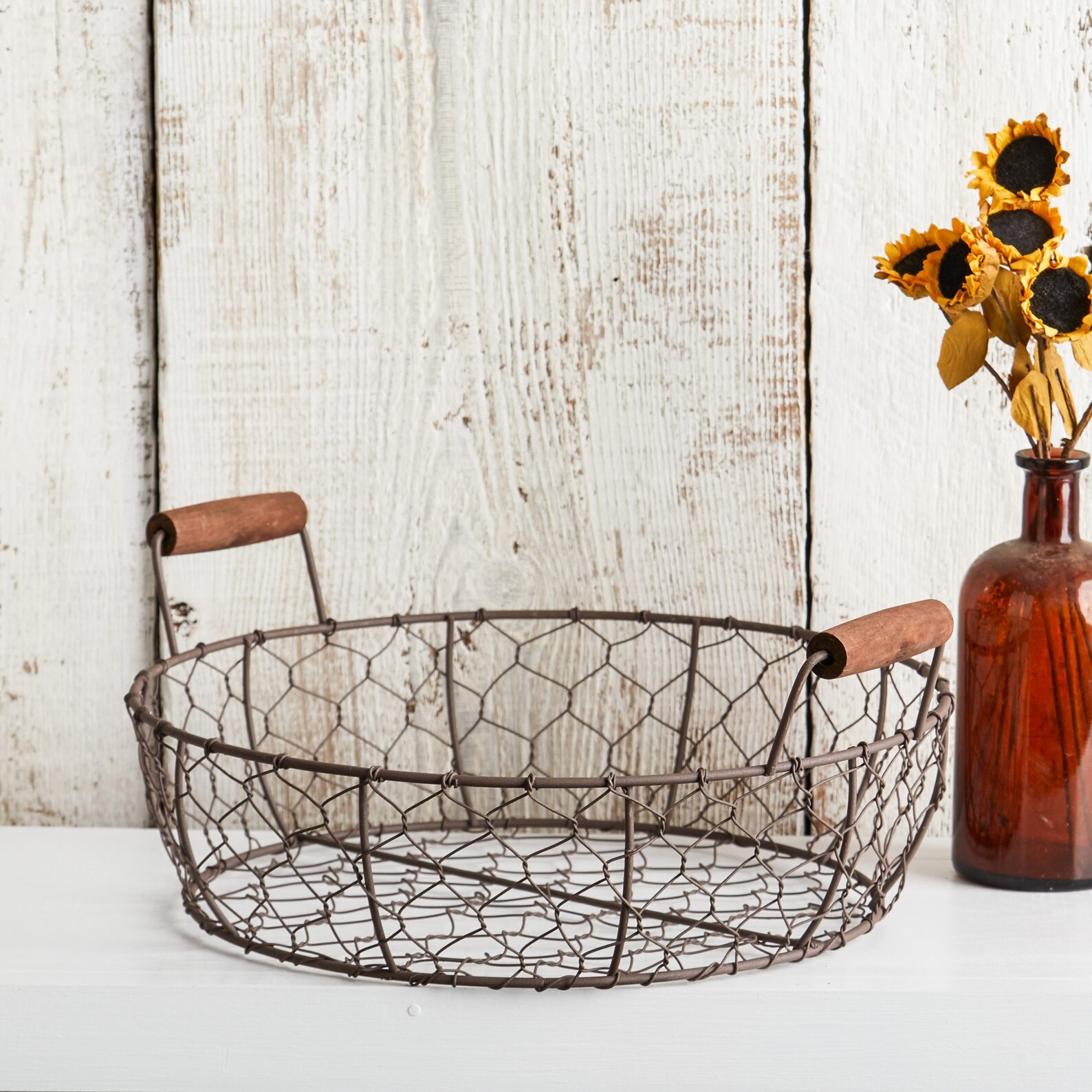 Large Velvet Pumpkins and Basket Centerpiece Set, Modern Rustic ...