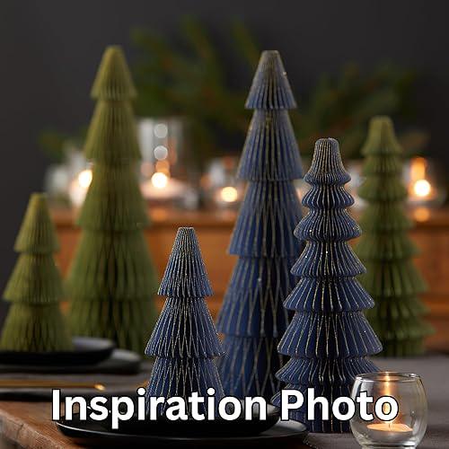 Honeycomb Paper Tree Set of 8 Pine Forest, Winter Tabletop Folding ...