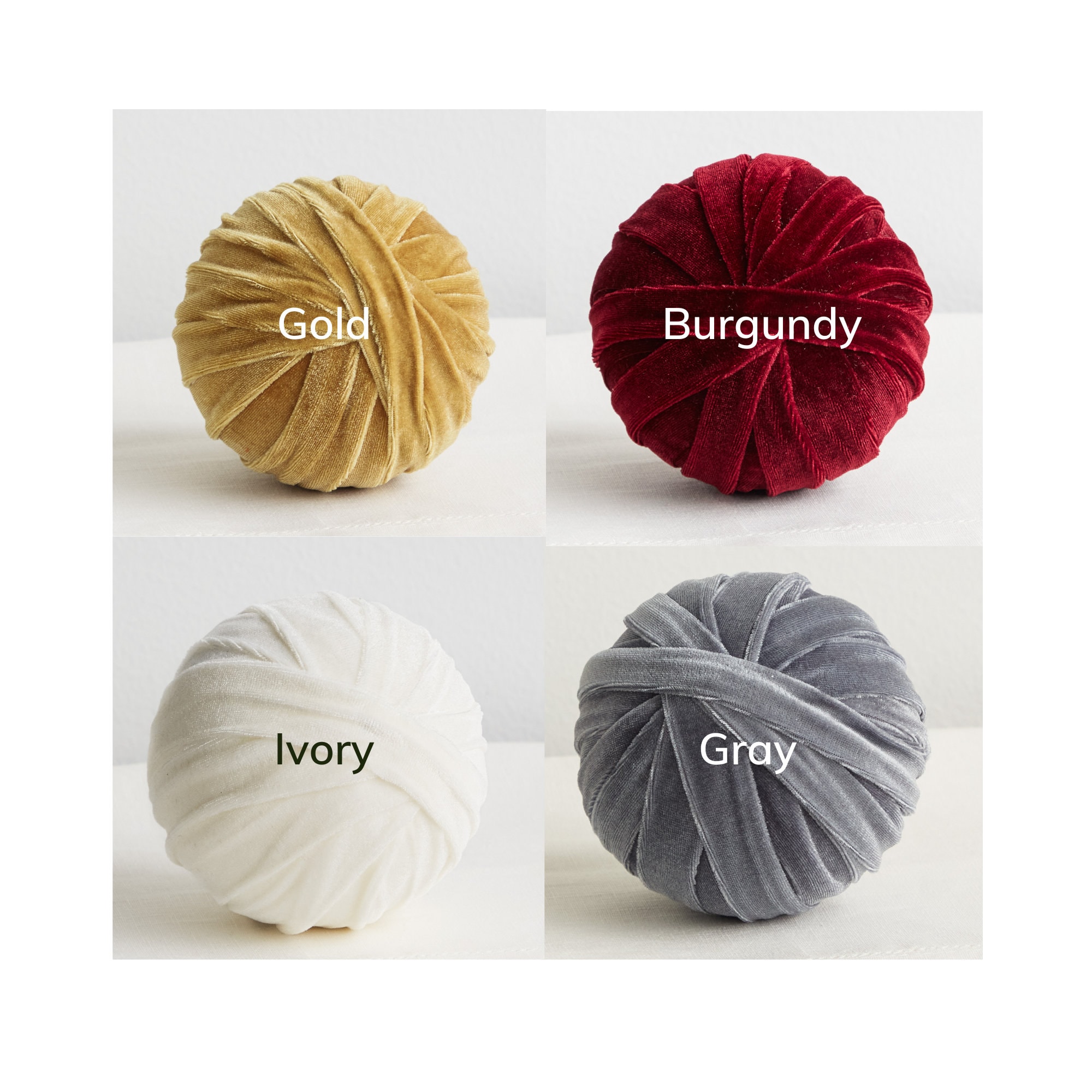 Create Your Own Set of Large Velvet Decorative Spheres, Balls, Art ...