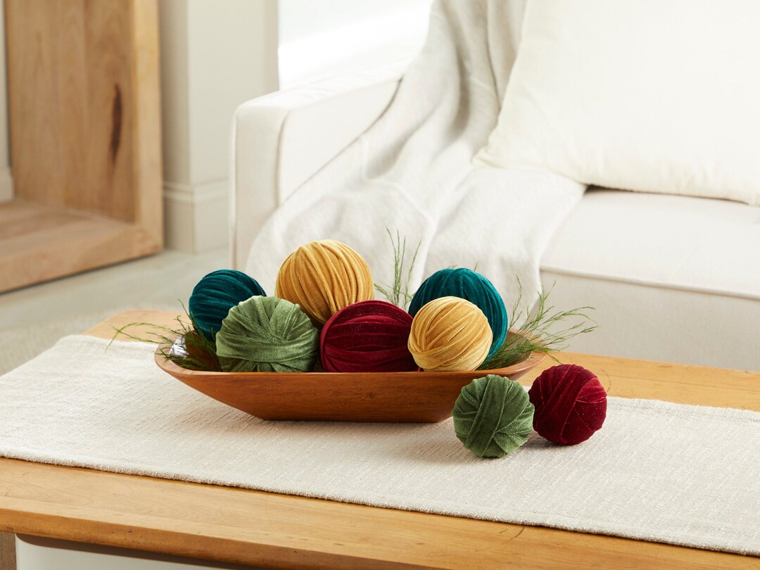 Create Your Own Set of Large Velvet Decorative Spheres, Balls, Art ...