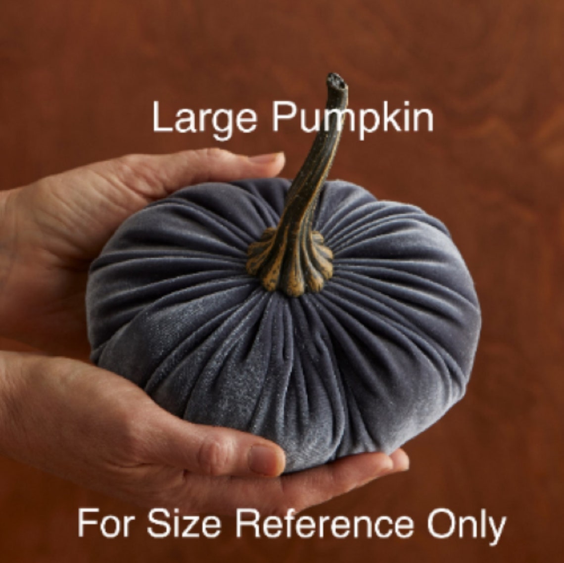 Large Velvet Pumpkins Set of 3 Modern Rustic Wedding Decor - Etsy