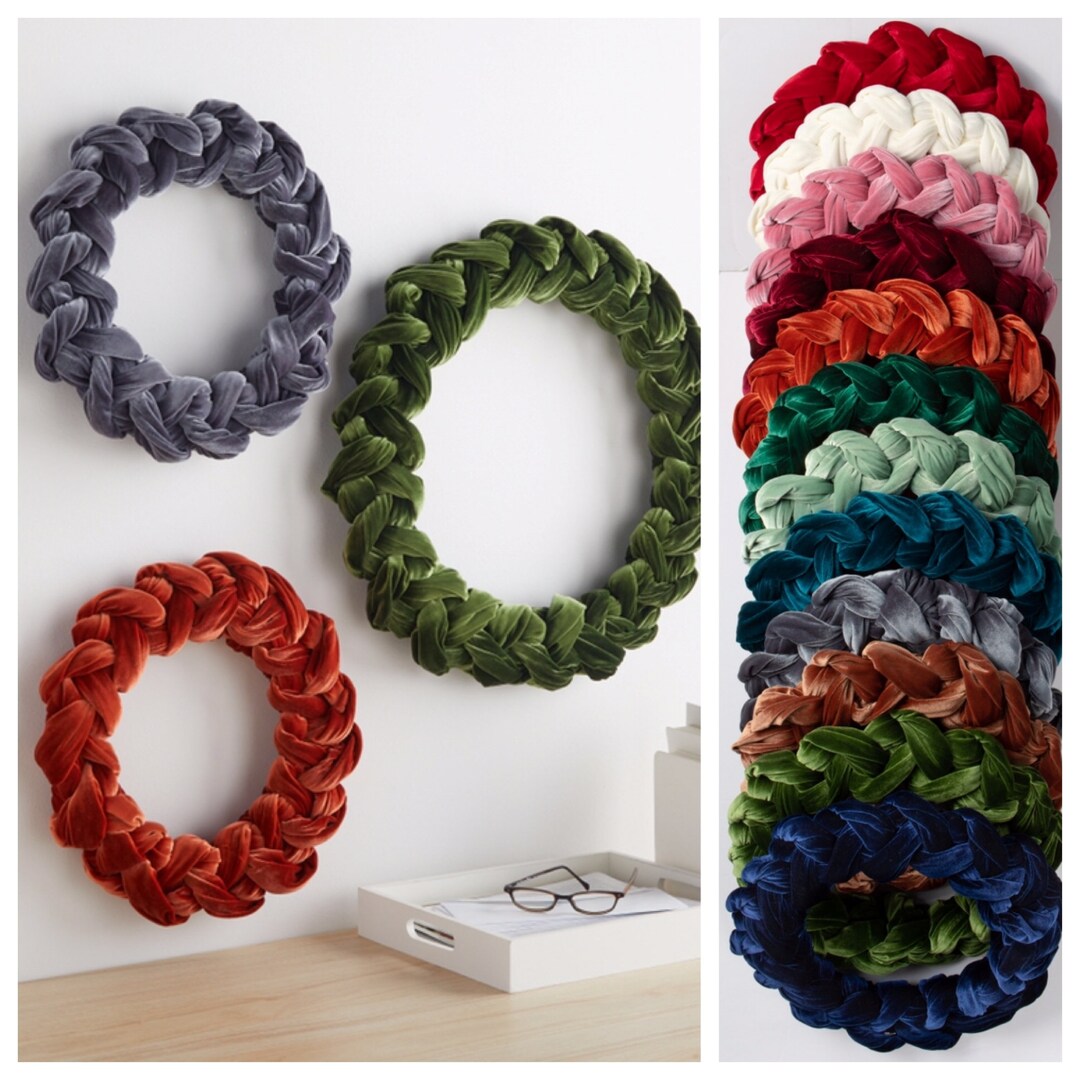 Velvet Wreath, Wall Decor, Front Door Wreath, Spring Wreath, Summer ...