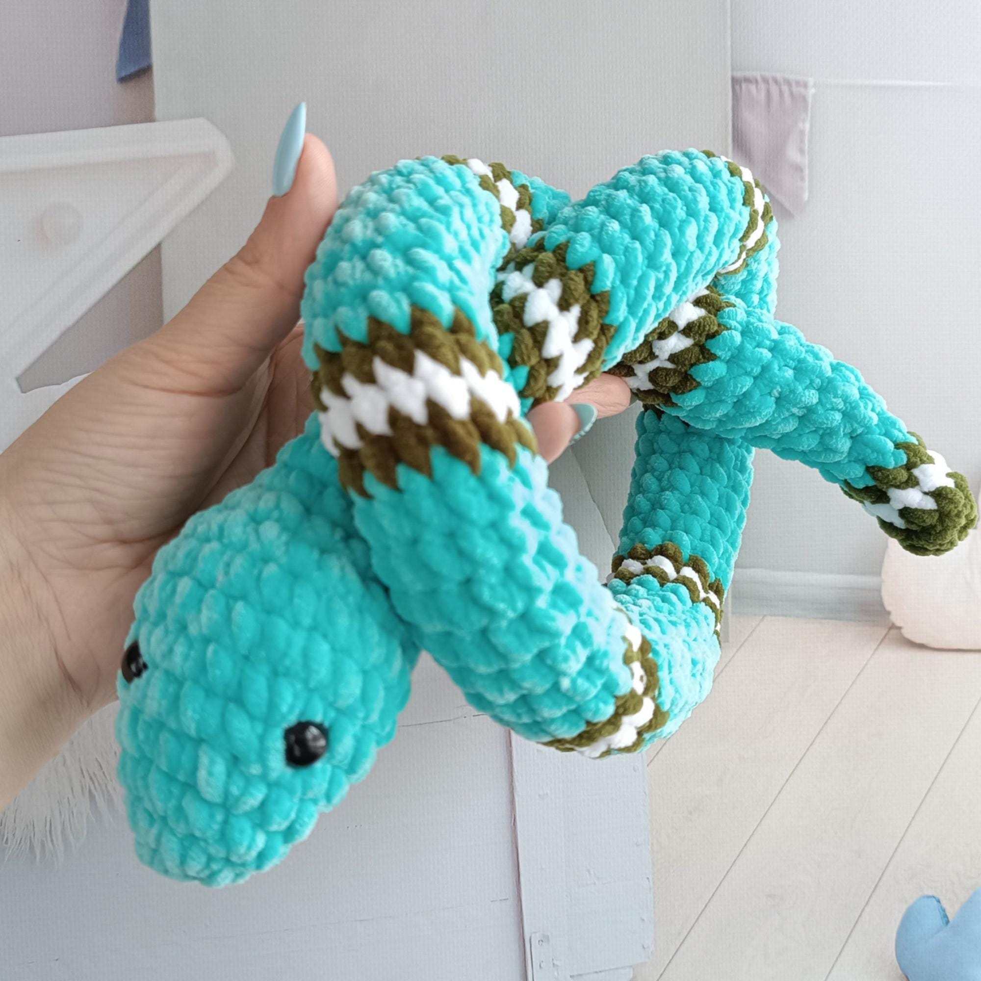 Snake Plush Crochet Pattern No Sew Do It Yourself Amigurumi Tutorial ...