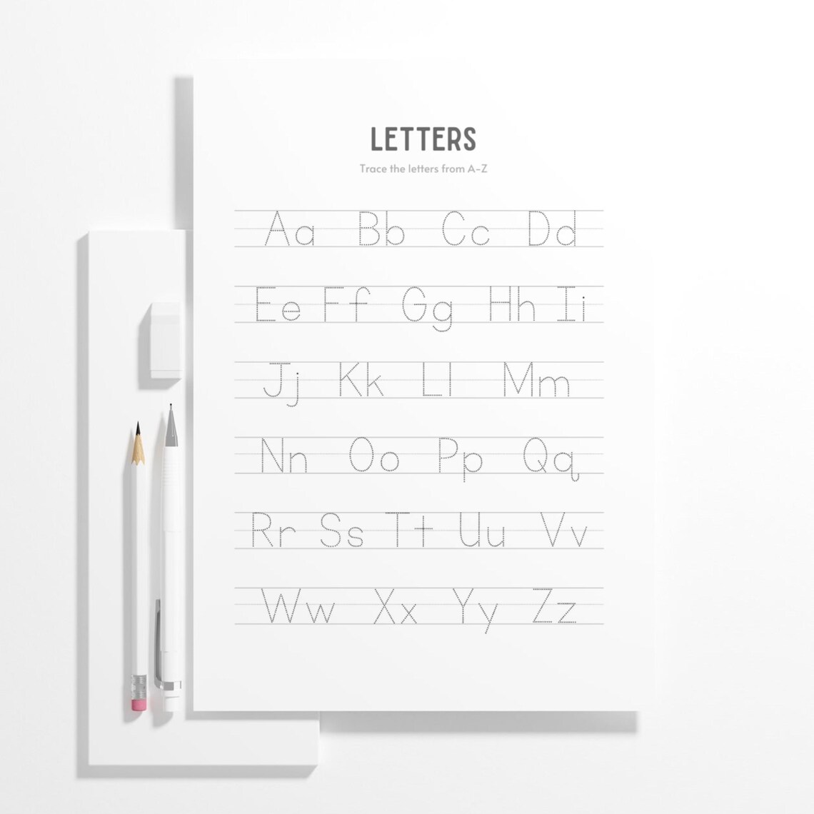 Alphabet Tracing, Numbers Letters Tracing Worksheet, Educational ...