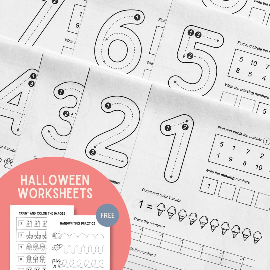 Learning Numbers 1 to 10, Number Tracing, Homeschool Preschool ...