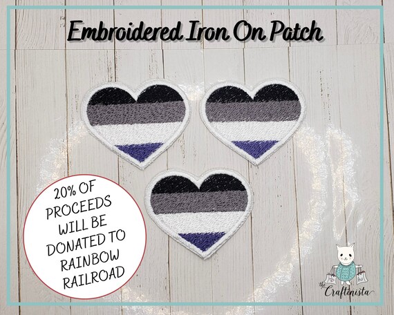 Asexual Pride Heart Patch Asexual Pride Patch Gifts for - Etsy.de