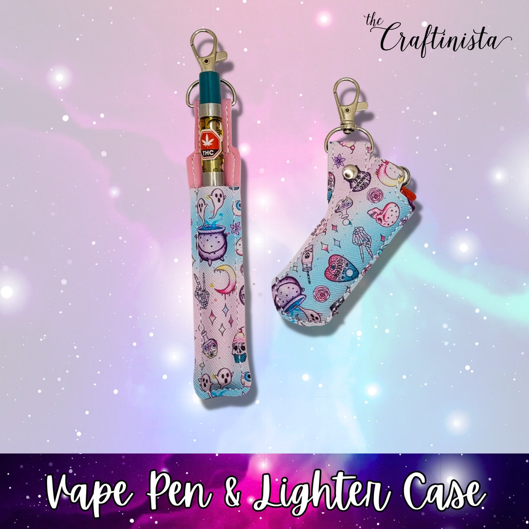 Pastel Goth Vape Pen & Lighter Holder, Vape Case, Stoner Gift Set ...