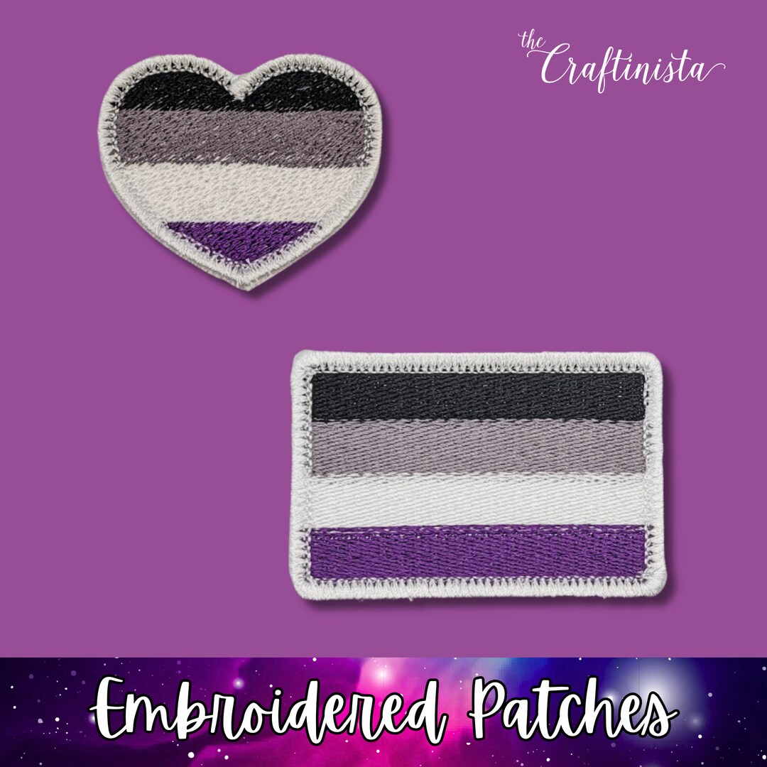 Asexual Pride Heart Patch, Asexual Pride Patch, Gifts for Pride, Pride Gift, LGTBQ Gifts, Patch ...