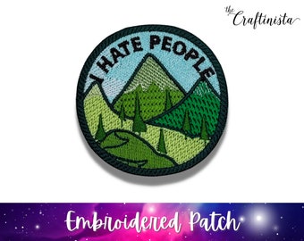 I Hate People Badge - Etsy