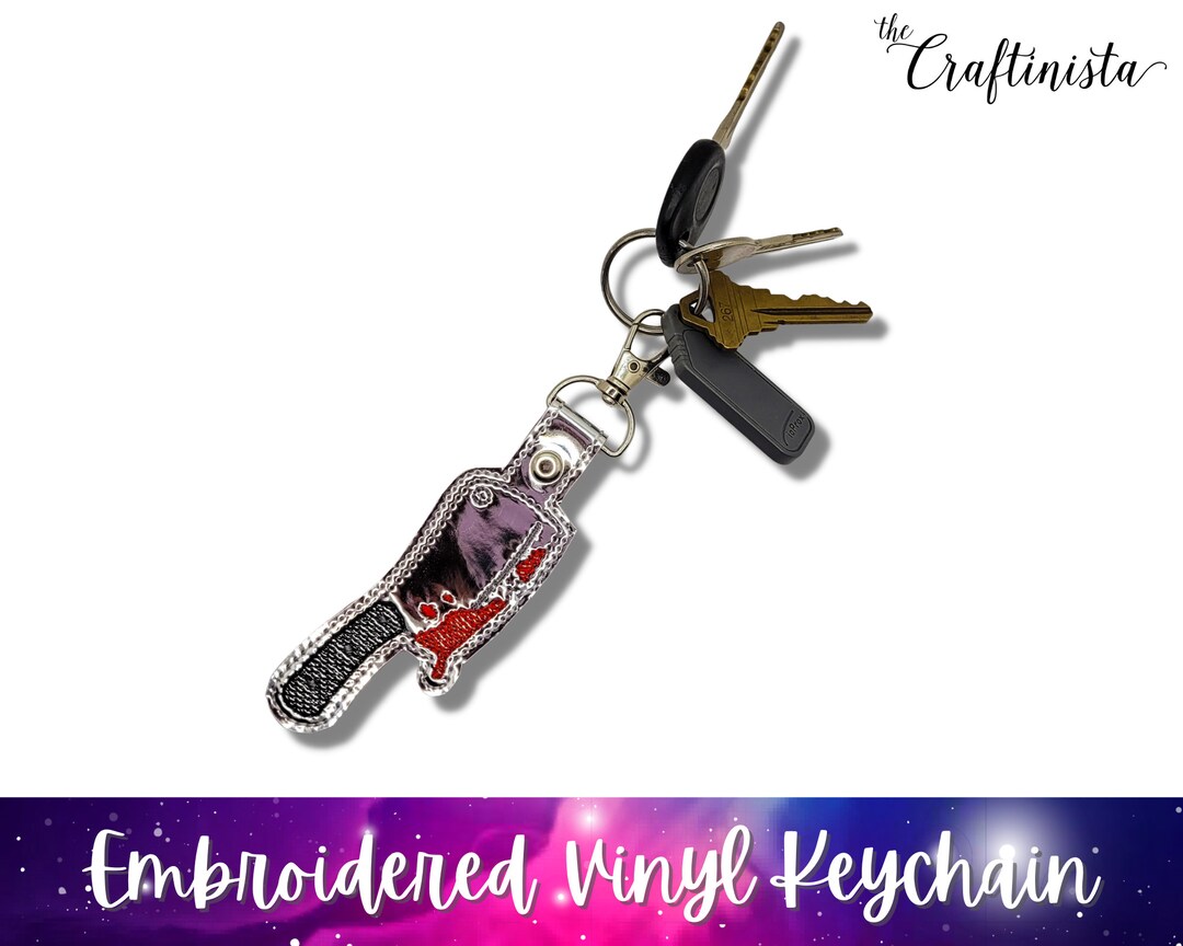Cleaver Vinyl Keychain, True Crime Keychain, True Crime Gift, Key Fob ...