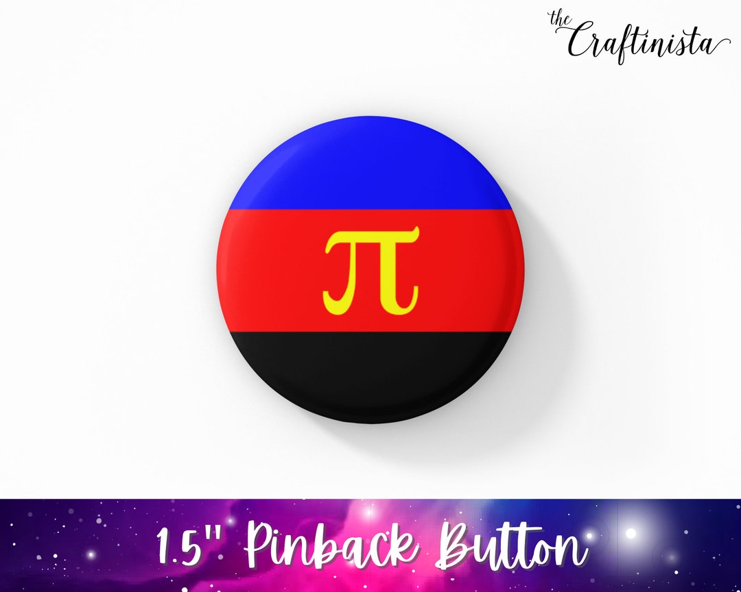Polyamory Flag Button, Polyamory Pronoun Pin, Intersectional Button ...