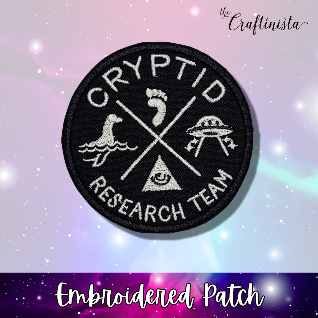 Cryptid Team Research Patch, Cryptid Patch, Alien Patch, Bigfoot Patch ...
