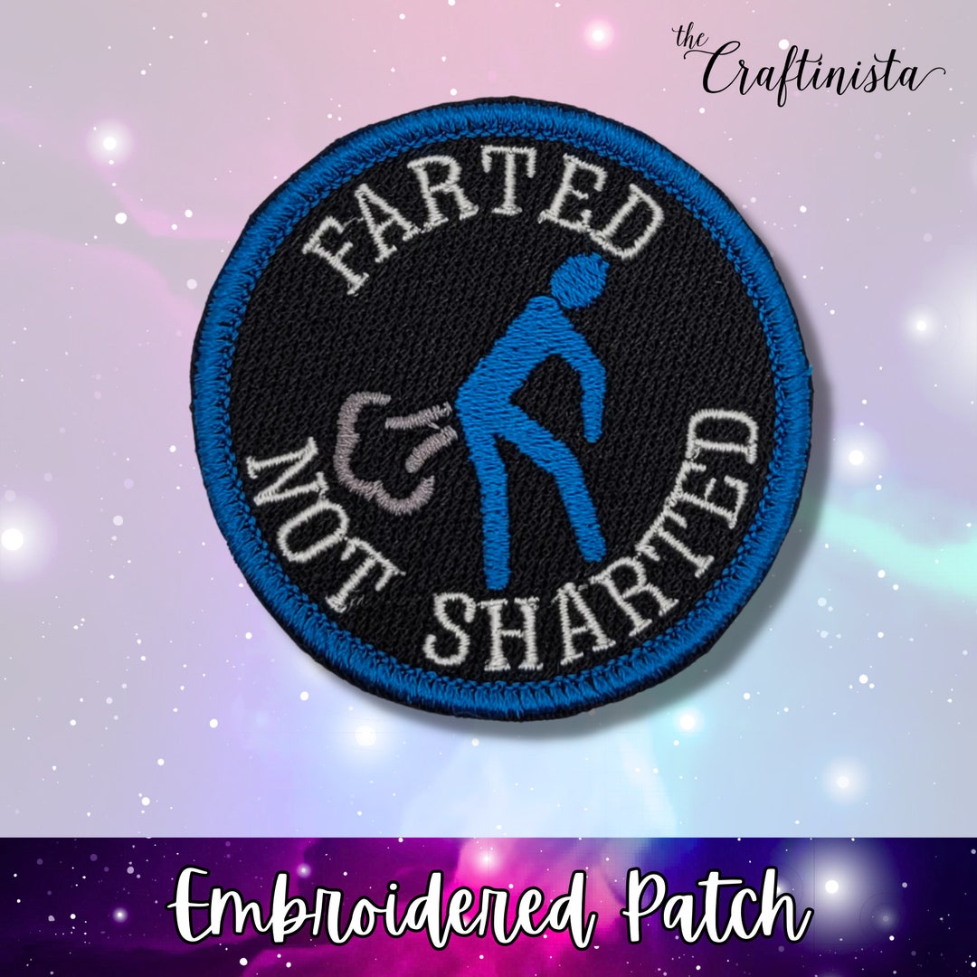 Farted Not Sharted Merit Badge, Dumb Merit Badge, Demerit Badge, Fart Patch, Custom Patch ...