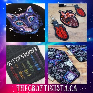 Science Beaker Embroidered Key Chain, Kawaii Science Key Tag, Cute ...