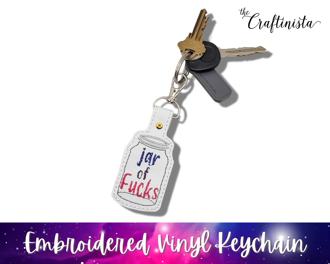 Jar of Fucks Keychain, Snarky Keychain, Rude Keychain, Snarky Gifts ...