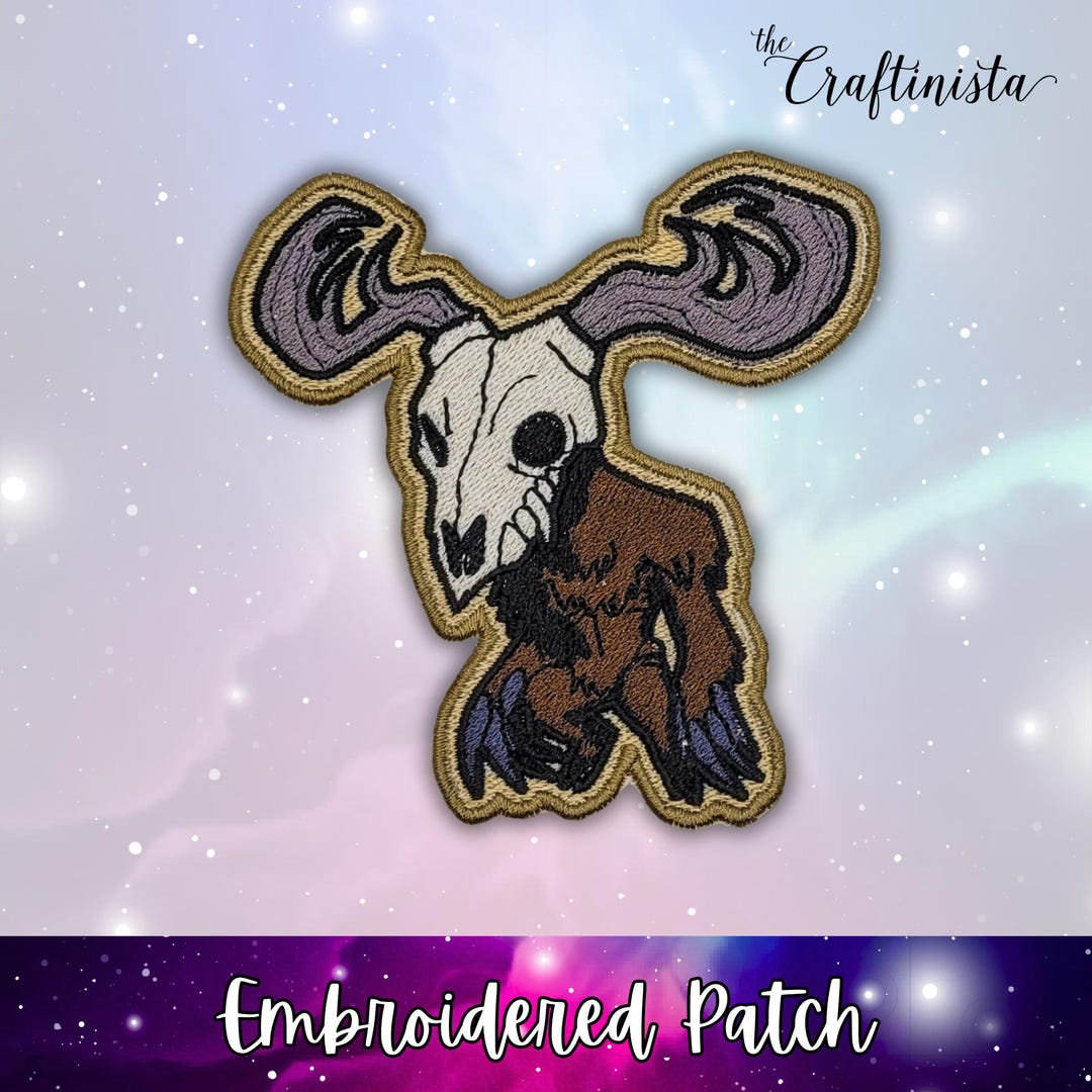 Wendigo Embroidered Patch, Cryptid Badge, Cryptid Gift, Cryptozoology Patch, Folklore Patch ...