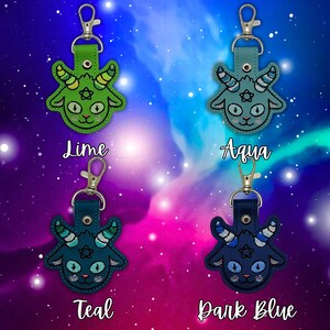 Baphomet Keychain, Baphomet Keyring, Satan Keychain, Goat Head Keychain ...