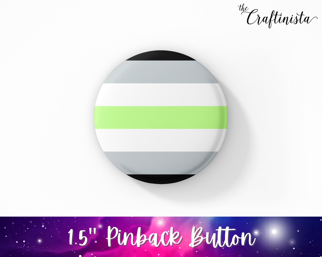 Agender Flag Button Agender Pronoun Pin Intersectional - Etsy
