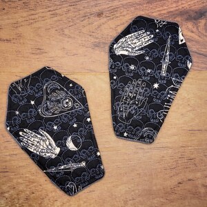 The Occult Mug Rug, Spooky Coaster, Goth House Décor, Macabre Décor ...