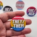 Pronoun & Gender Pride Buttons, Pronoun Pins, Gender Buttons, Pride ...