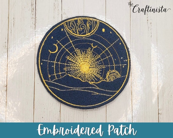 Celestial Skies Patch Iron on Patch Embroidered Patch Space | Etsy