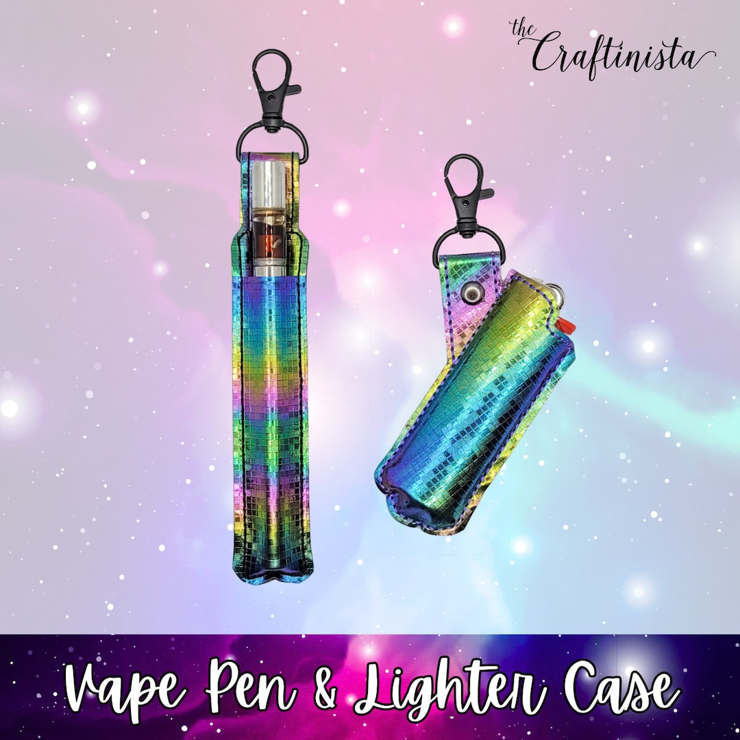 Rainbow Blocks Vape Pen Holder, Pen Case, E-cig Case, Vape Lanyard ...