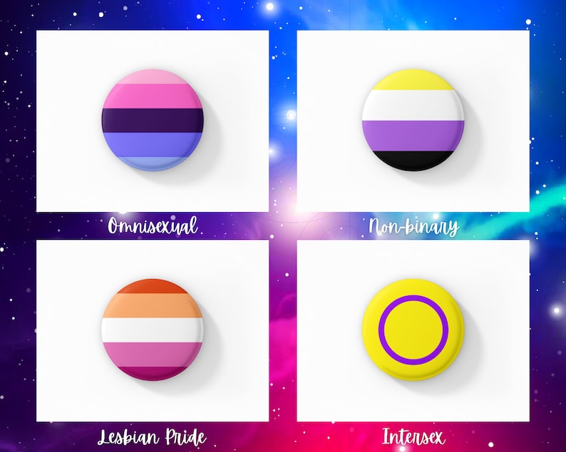 Pronoun & Gender Pride Buttons Pronoun Pins Gender Buttons - Etsy