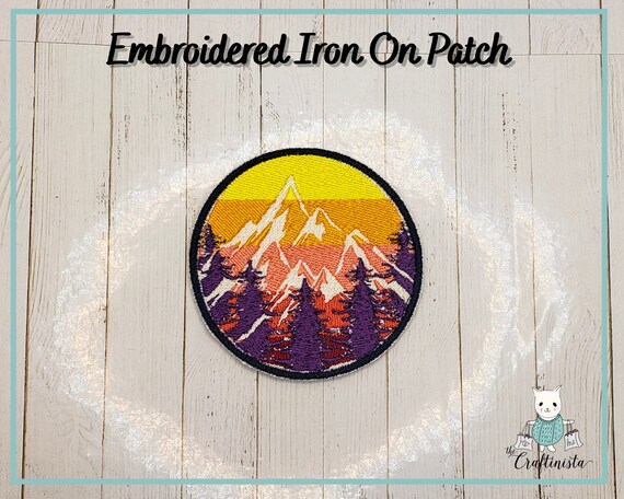 Mountain Patch Skyline Patch Outdoors Patch Gift for | Etsy