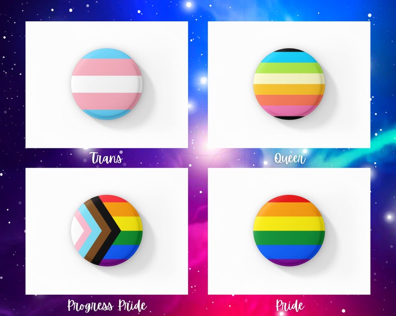 Pronoun & Gender Pride Buttons Pronoun Pins Gender Buttons - Etsy