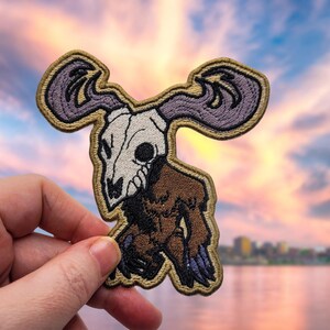 Wendigo Embroidered Patch, Cryptid Badge, Cryptid Gift, Cryptozoology Patch, Folklore Patch ...