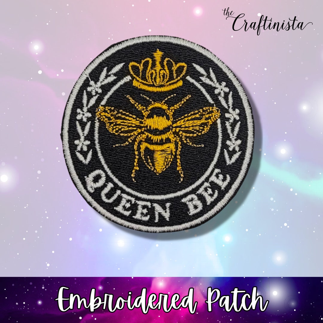 Queen Bee Patch, Bee Iron-on Patch, Gifts for Bee Lover, Bee Lover Gift, Bumble Bee Patch ...