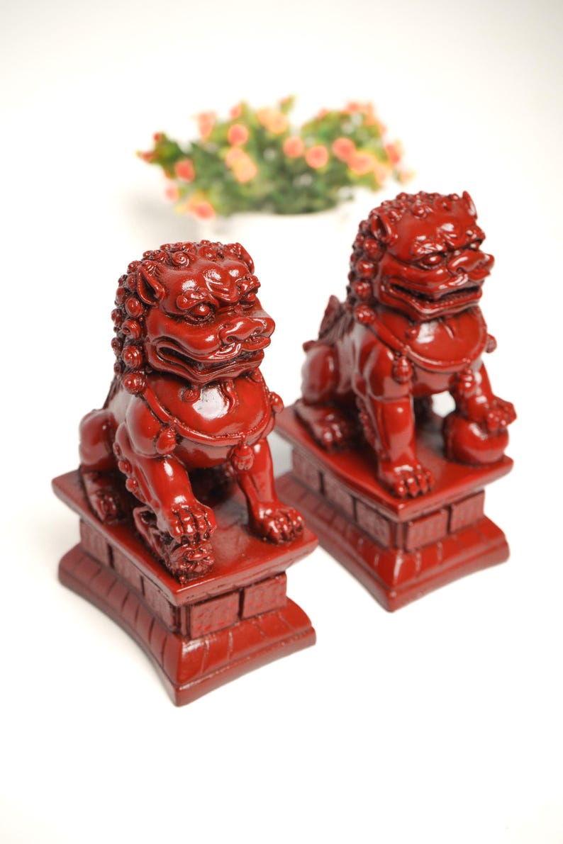 1 Set LION QILIN Fu Dog Statue (FENGSHUI) - Etsy