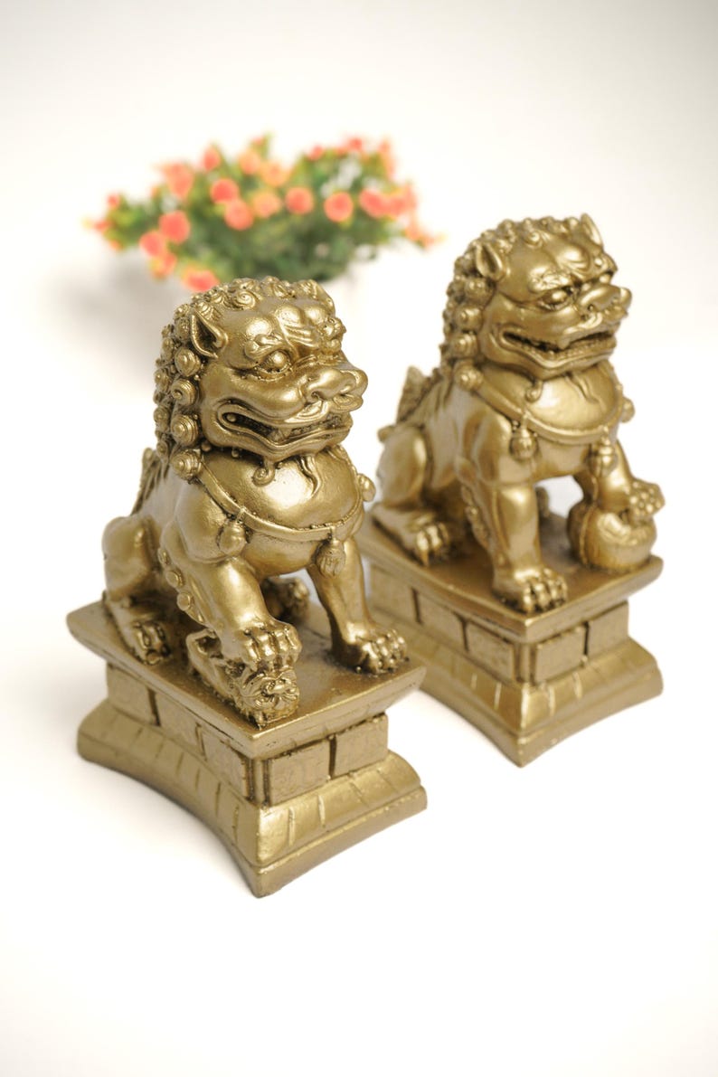 1 Set LION QILIN Fu Dog Statue (FENGSHUI) - Etsy