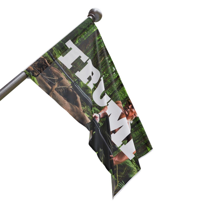 TRUMP RAMBO Flag - Etsy