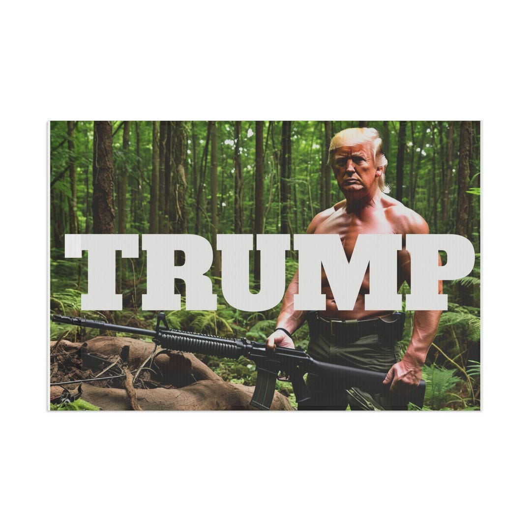 TRUMP RAMBO Flag - Etsy