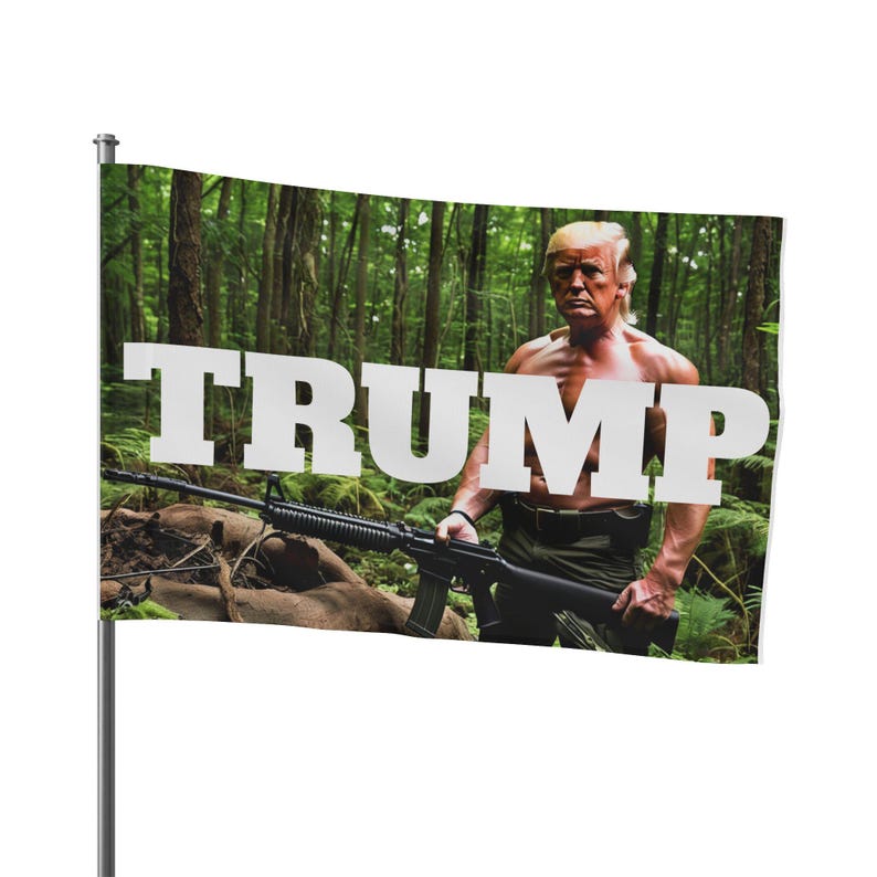 TRUMP RAMBO Flag - Etsy