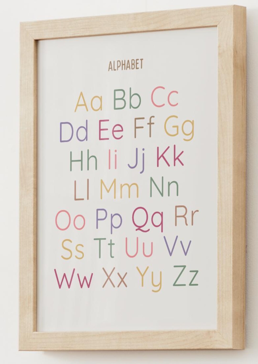 Alphabet Homeschooling Lernposter PDF/PNG - Etsy.de