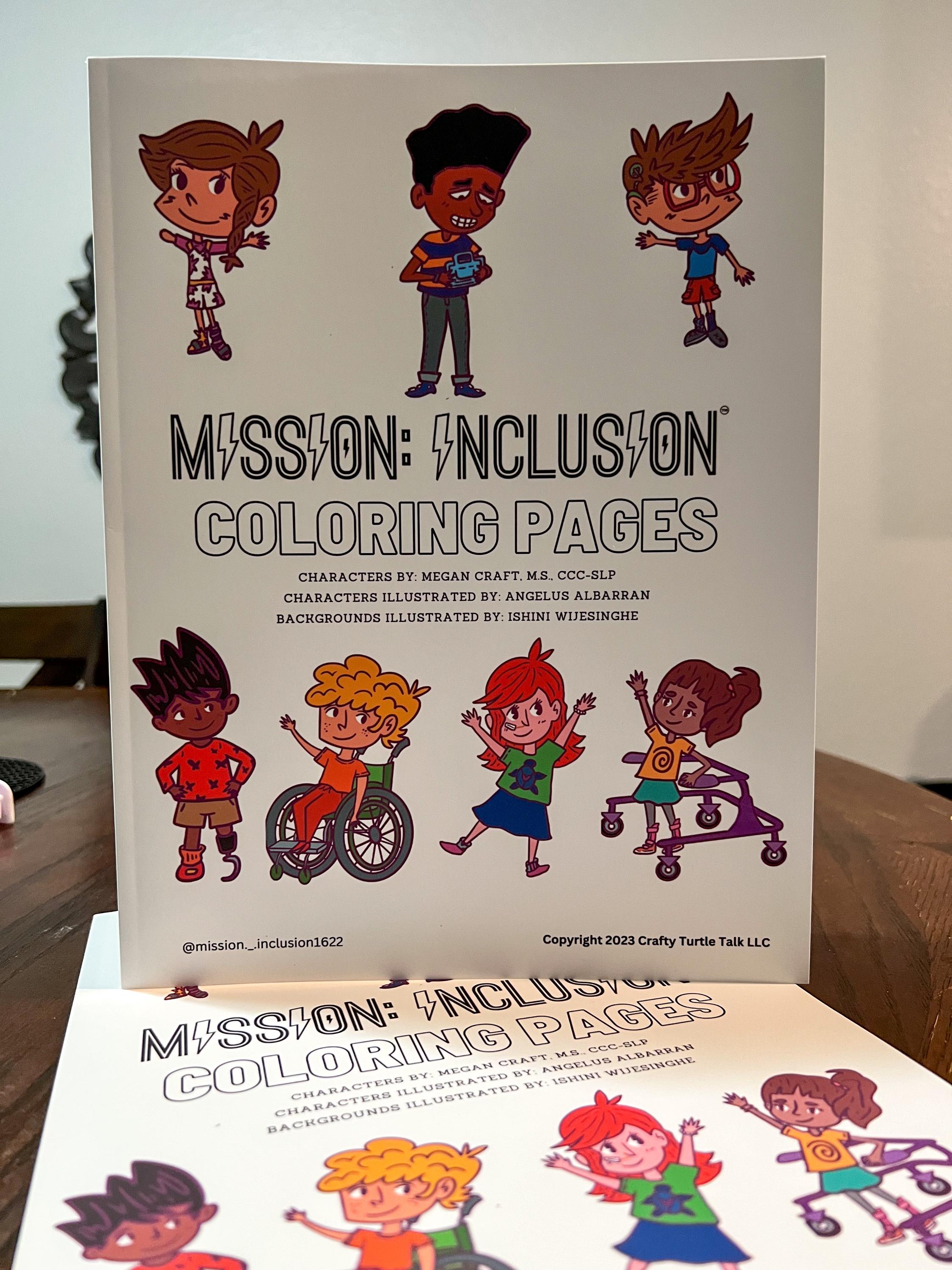 Mission: Inclusion Coloring Book - Etsy