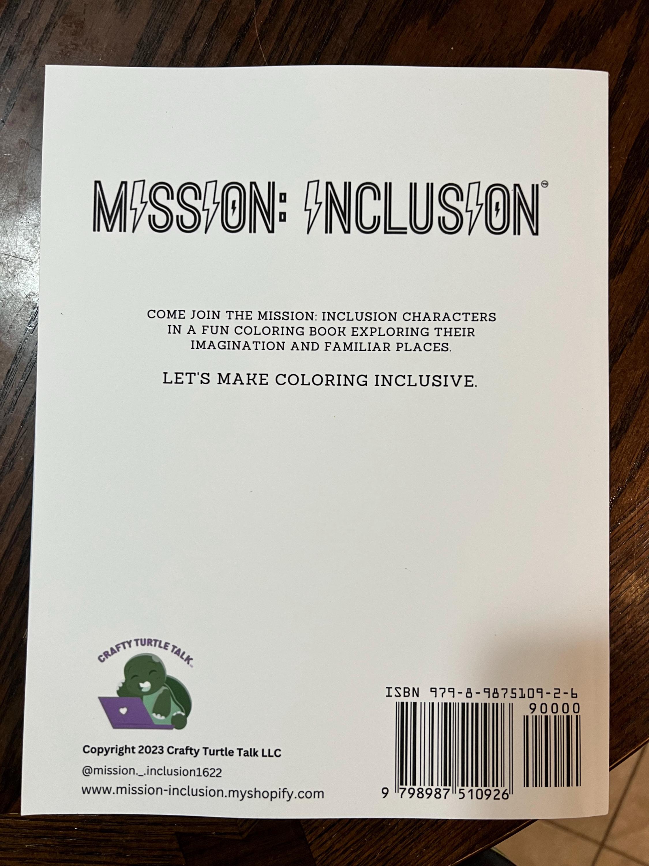 Mission: Inclusion Coloring Book - Etsy