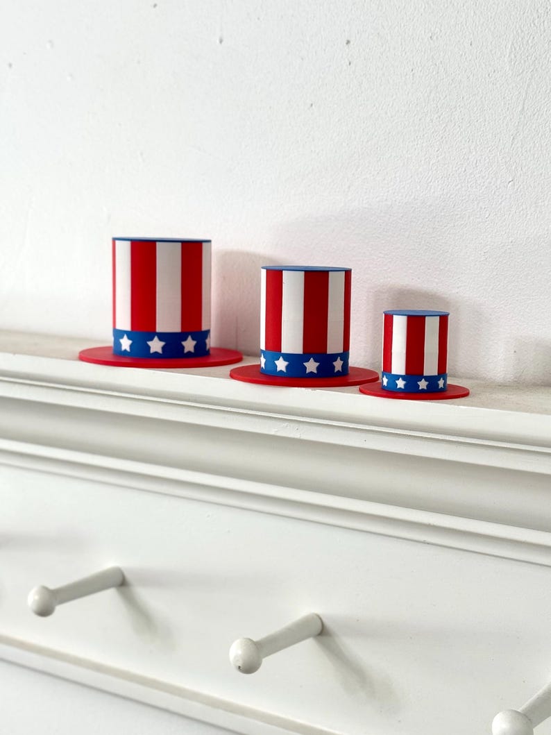 Uncle Sam Hat | Tier Tray | 4th of July | Multiple Sizes! - Etsy