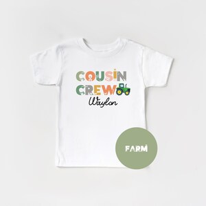 Personalized Cousin Crew Kids Shirt - Retro Custom Matching Cousins ...