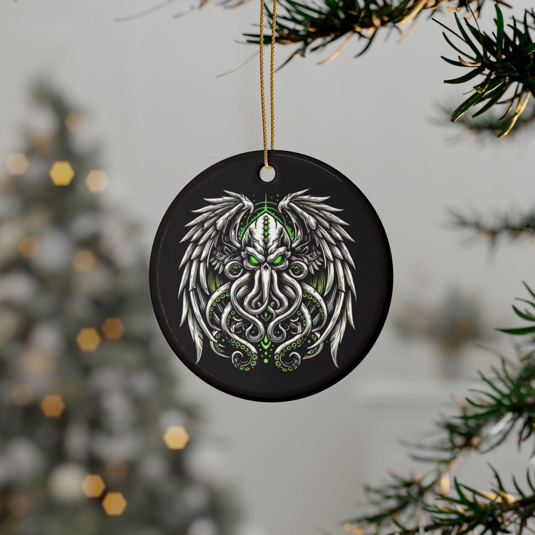Ceramic Ornaments, Cthulhu Lovecraftian Decor, Horror Christmas Tree ...