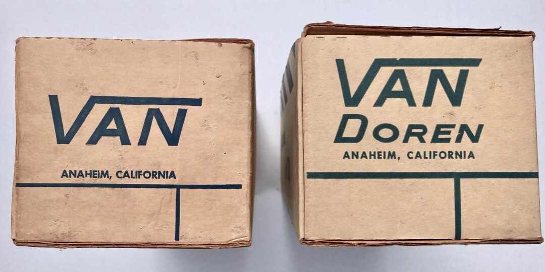 Vans Shoes-2x Vintage 1970s Empty Vans+van Doren Shoe Boxes. From ...