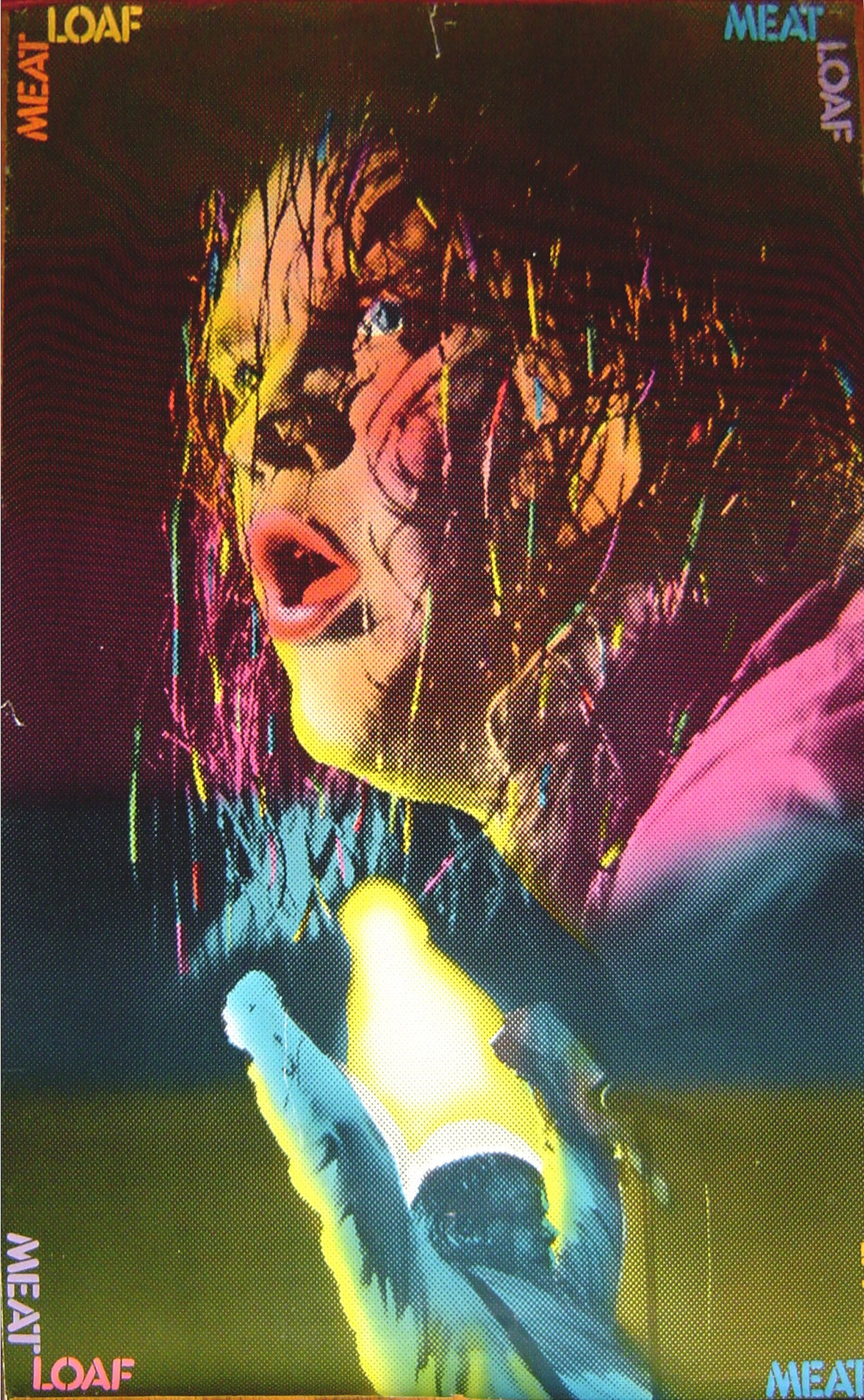 Meatloaf-vintage 1970s Poster-huge 40 X 60 Inches From Sweden-colorful ...