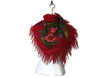 Babushka scarf | Etsy