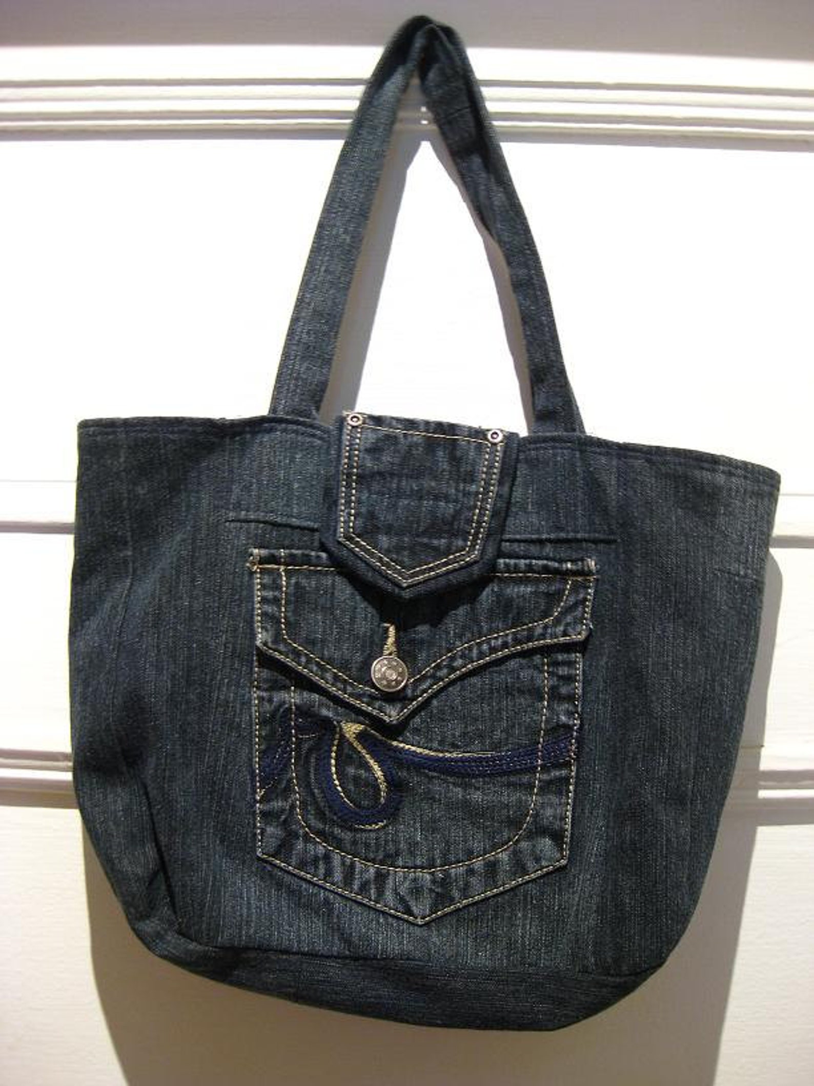 Upcycled Denim Bag Handmade With Upcycled Denim Fabric HIPSTER Denim ...