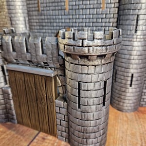 DM Dungeon Master Screen D&D 3D Printed Castle Walls: 3 Panels With ...