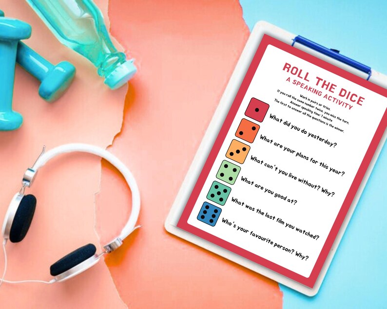 ROLL the DICE Speaking Game for Kids | ESL Storytelling Activity \ Fun ...